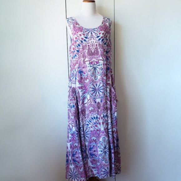 Luca Vanucci | Dresses | Luca Vanucci Red White Blue Dress Large 38 ...